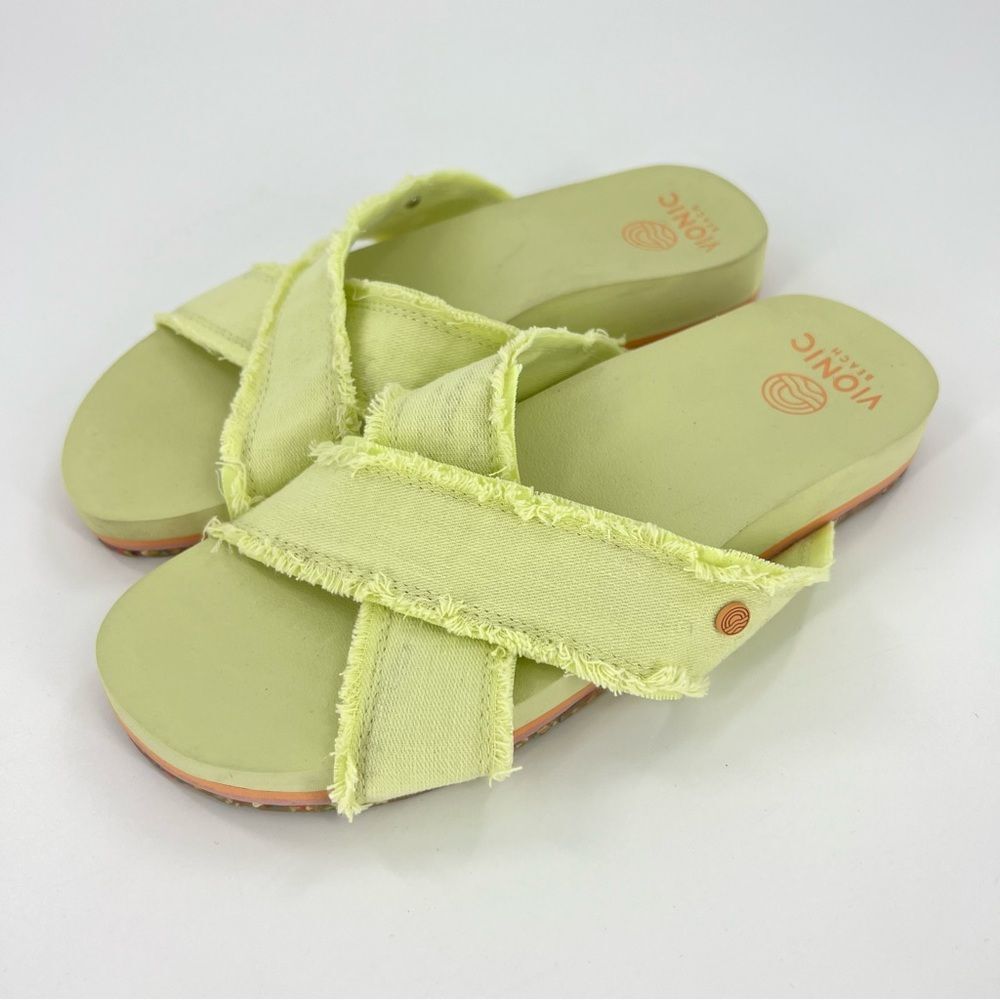 Vionic Beach Panama Crisscross Strap Slip On Sandals … - Gem